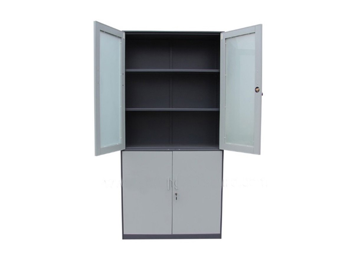 Jual Lemari Arsip Kantor Filing Cabinet White Grey CHLOE Furniture ...